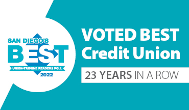 San Diego County Credit Union Voted BEST Credit Union in the San Diego ...