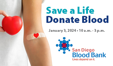 New Year's Blood Drive on January 3 at Six SDCCU Locations | SDCCU